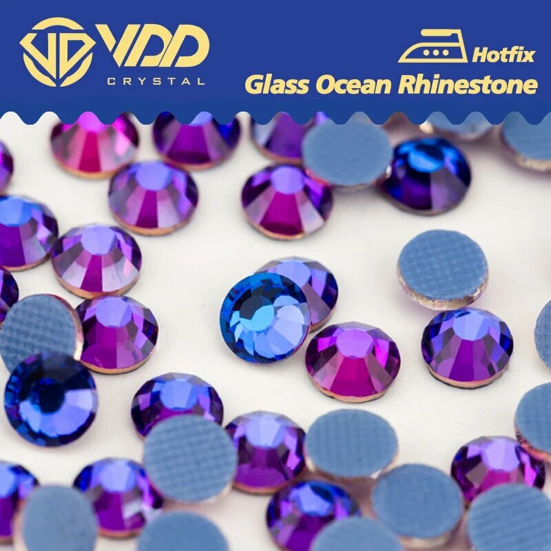 Хрустальные стразы VDD Hot-Fix SS6-SS30 Фиолетовый, SS20 - 1440Pcs, 036 Purple Velvet