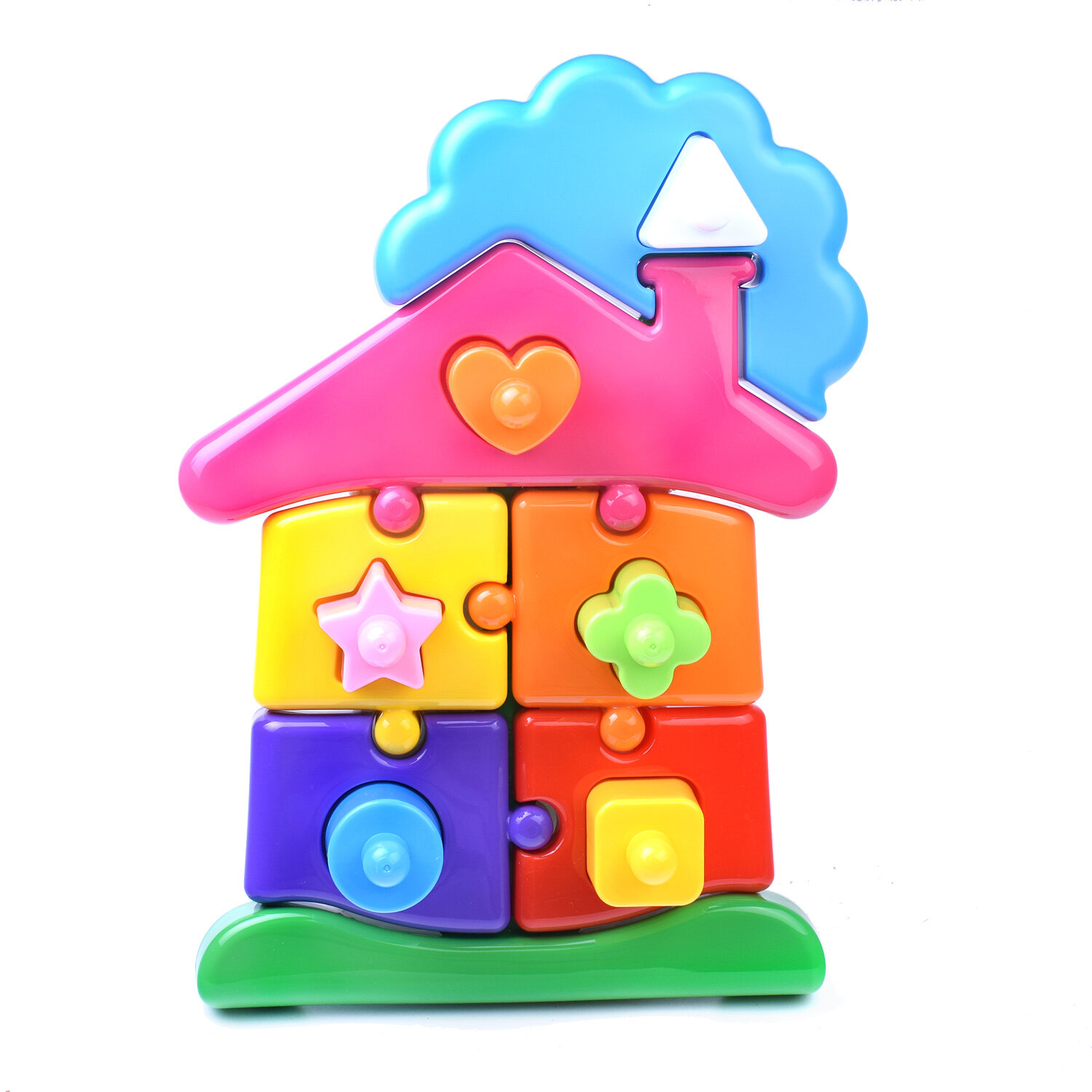 Логическая игрушка "Дом" Сортер и пирамидка.