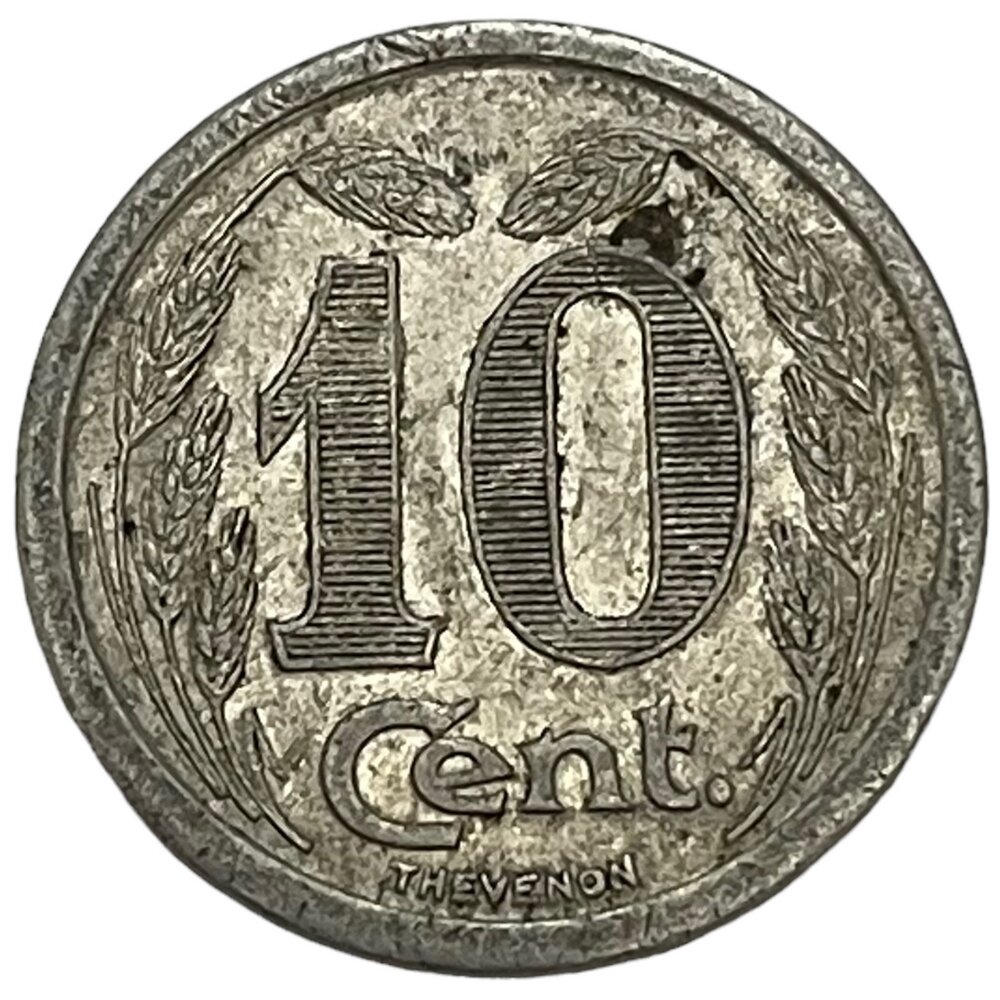Франция, Эврё 10 сантимов 1921 г. (Al) (Лот №4)
