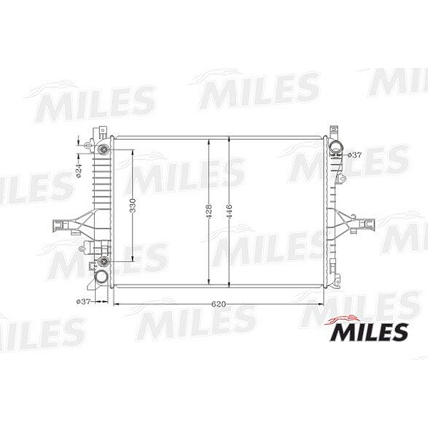 MILES ACRB062 (ACRB062) радиатор двигателя