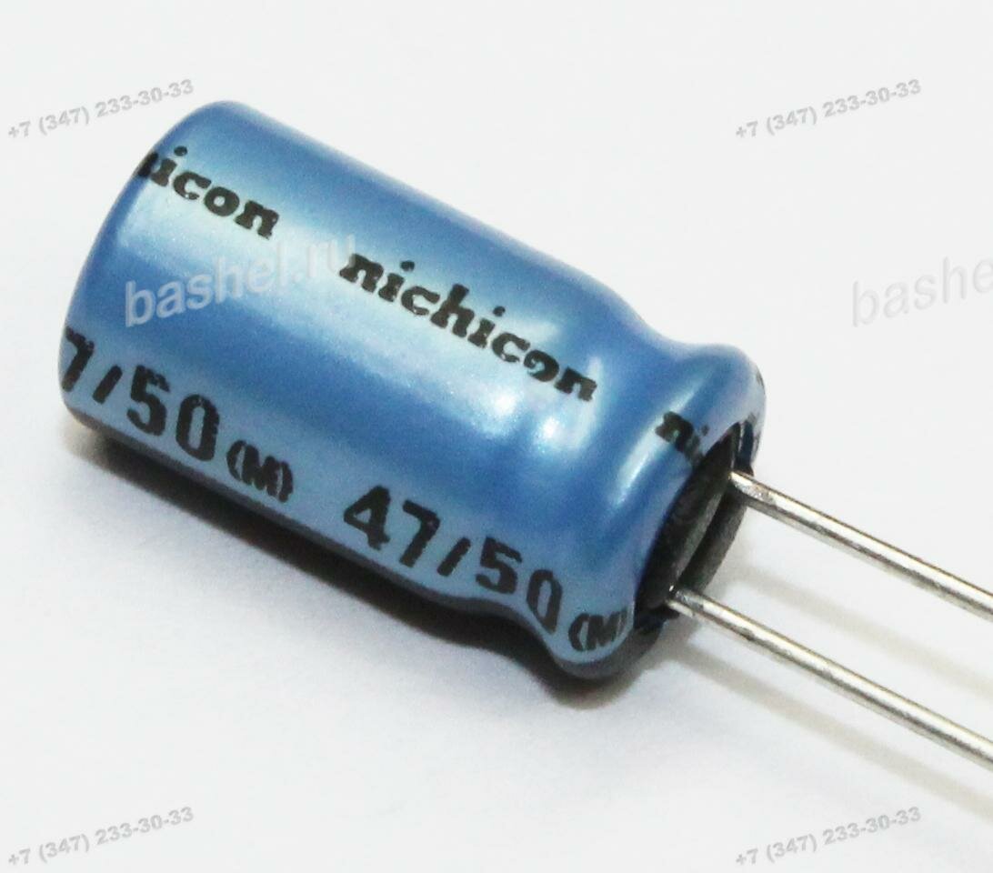 ECAP 47 мкФ / 50В (6,3х11) KA 105°C, Конденсатор электролитический, NICHICON
