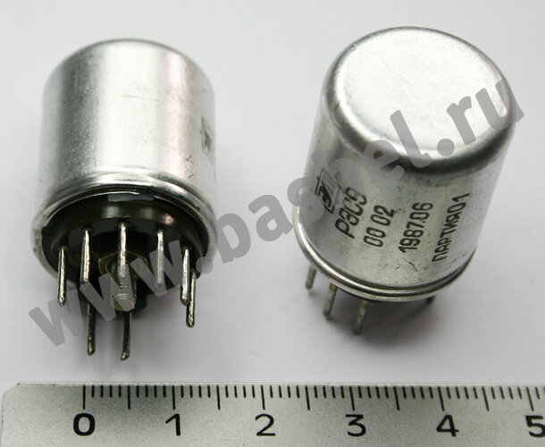 РЭС09 00 02, Реле, (упр:12В/DC, комм: 20мA/15В /AC, 2NO/2NC, R-coil:500Ом)