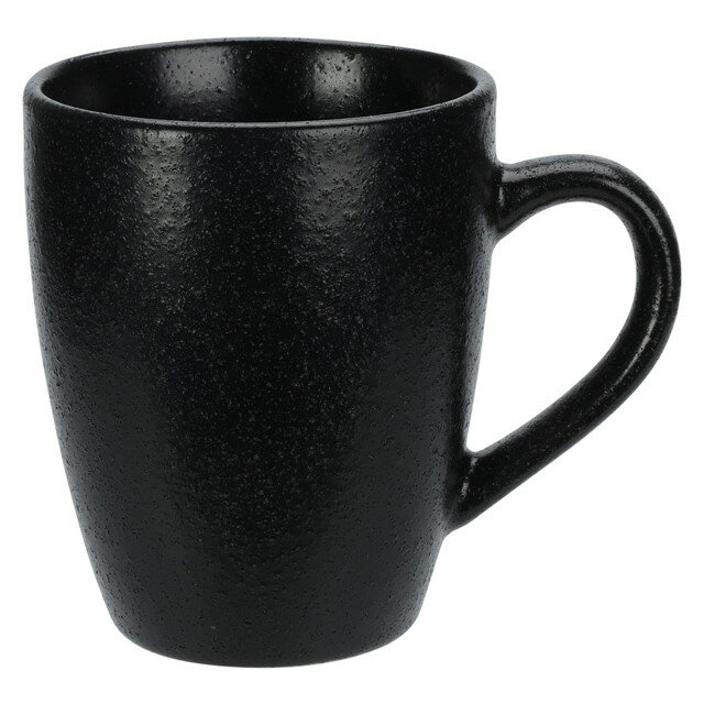 KOOPMAN кружка керамическая черная 350 мл для кофе и чая, повседневная посуда