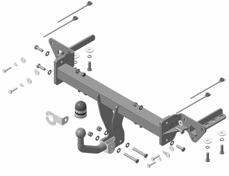 Фаркоп для Subaru Forester 2019 - н. в (оцинк. Шар) арт.92202-A