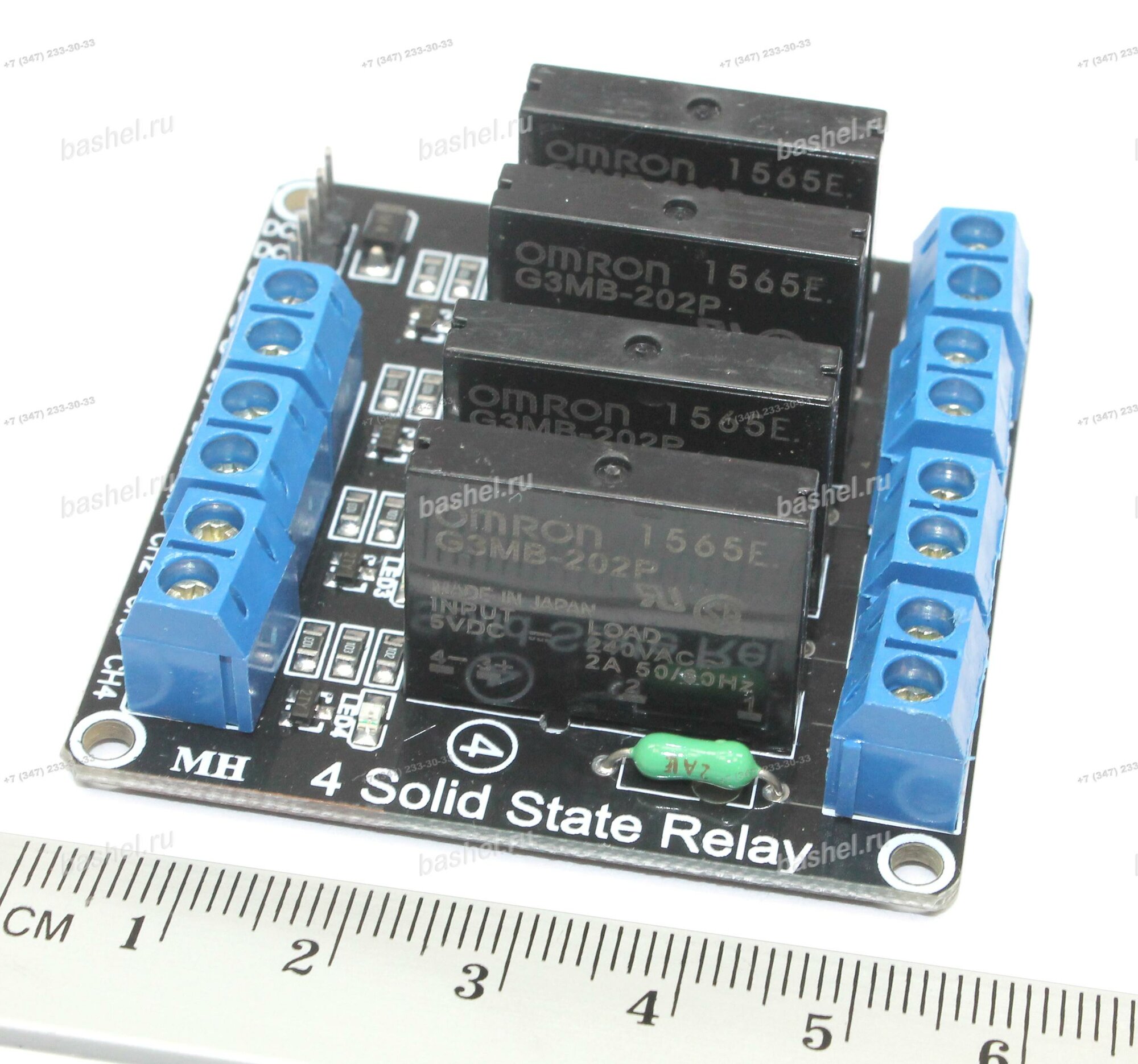 4-CH 5V Solid-state Relay, Релейный модуль, RUiCHi, Low Level Trigger