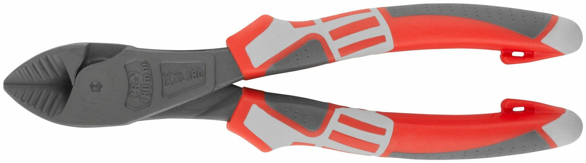 Бокорезы "Эталон" усиленные, смещенный шарнир, CrV сталь, ребра жесткости на губках, тефлоновое покрытие, 3К прорезиненные ручки 180 мм