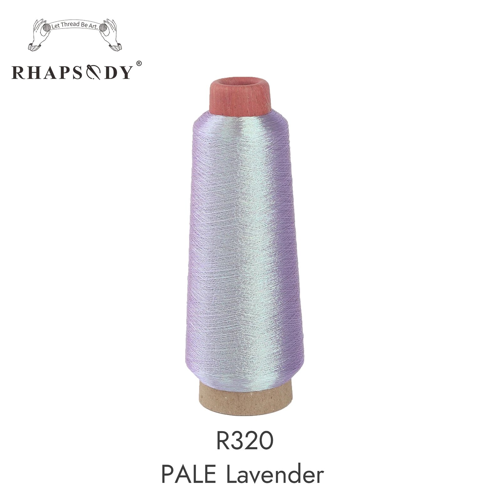 Нить Rhapsody Super Chameleon 2500м, Металлическая, Радужная, 150D, Для R320 PALE Lavender