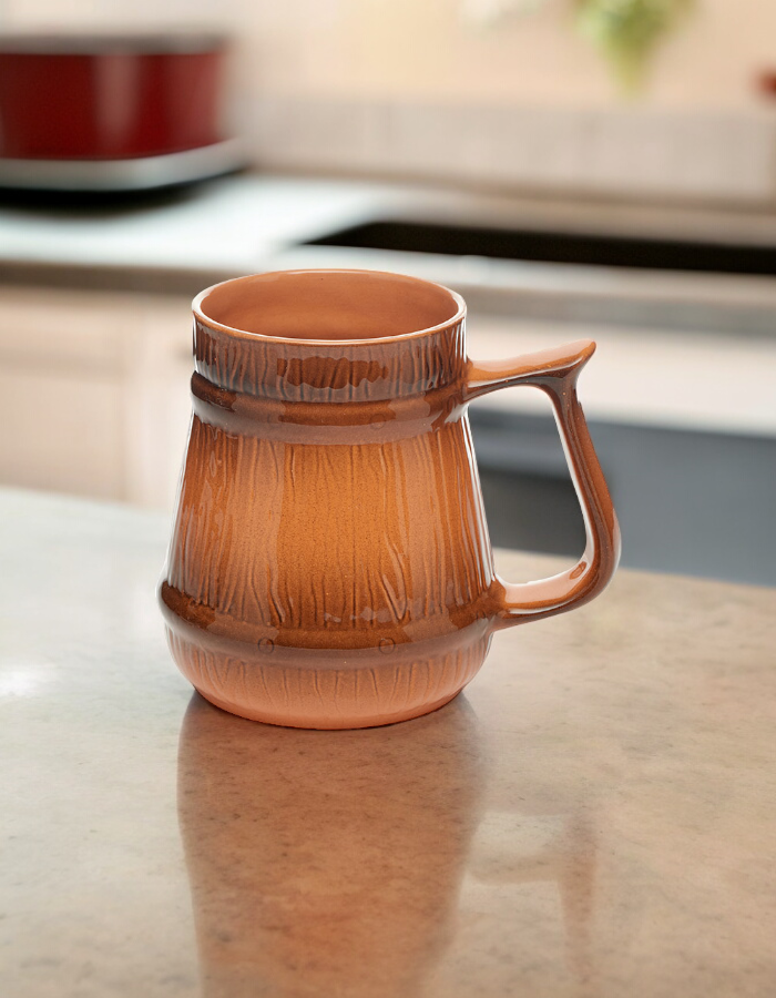 Кружка пивная Борисовская Керамика Глиняная 1200мл, 190х110х150мл, керамика, коричневый