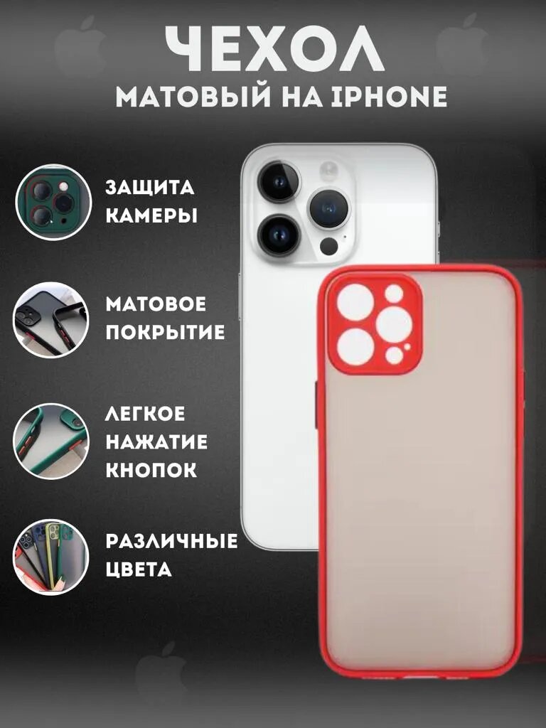 Противоударный силиконовый чехол-бампер для iPhone 12 Pro Max)