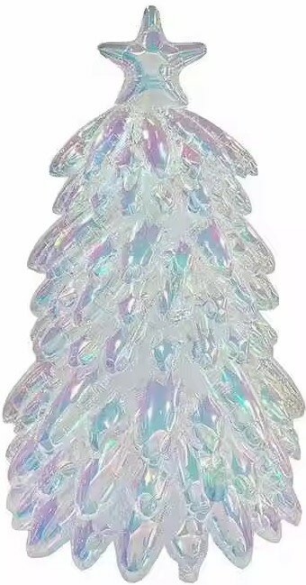 Шар фольгированный Falali 3D 39', 99 см Фигура, Новогодняя елочка, Прозрачный, Хамелеон