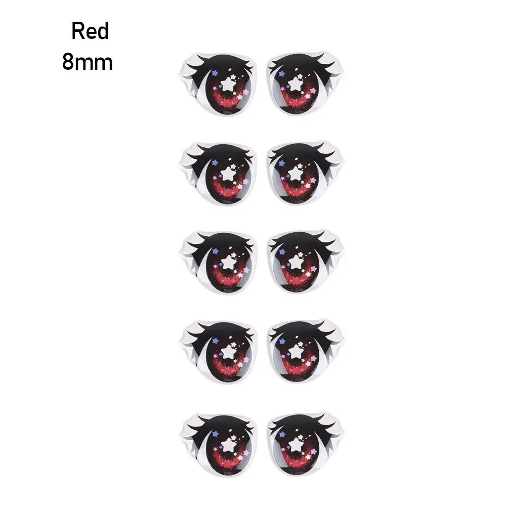 Кристалл наклейки для глаз кукол 5 пар