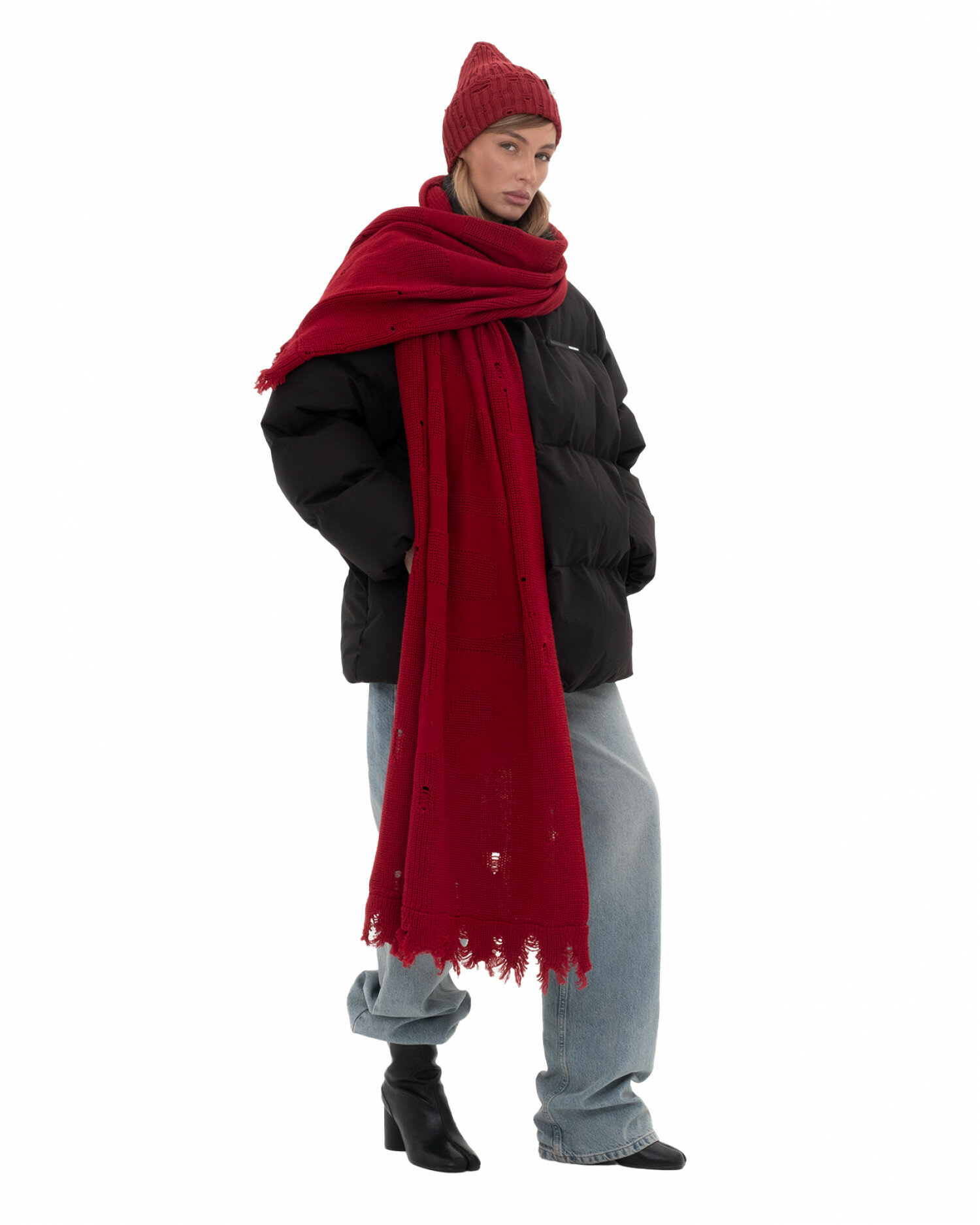 Шарф KNITTED TORN для мужчин и женщин
