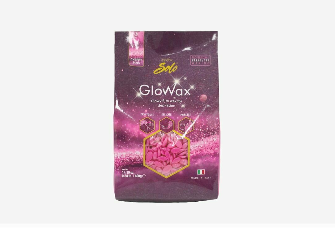 Воск горячий пленочный ITALWAX Glowax Cherry Pink 400 г