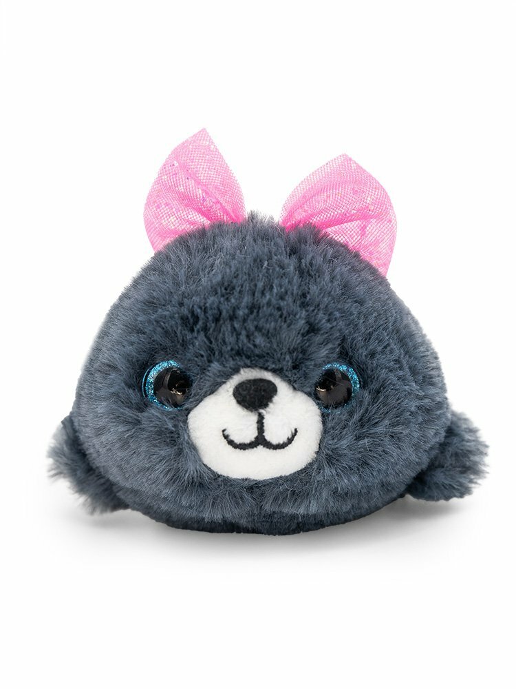 Мягкая игрушка Mimis нерпа «Пушистик» мини серый Mi193