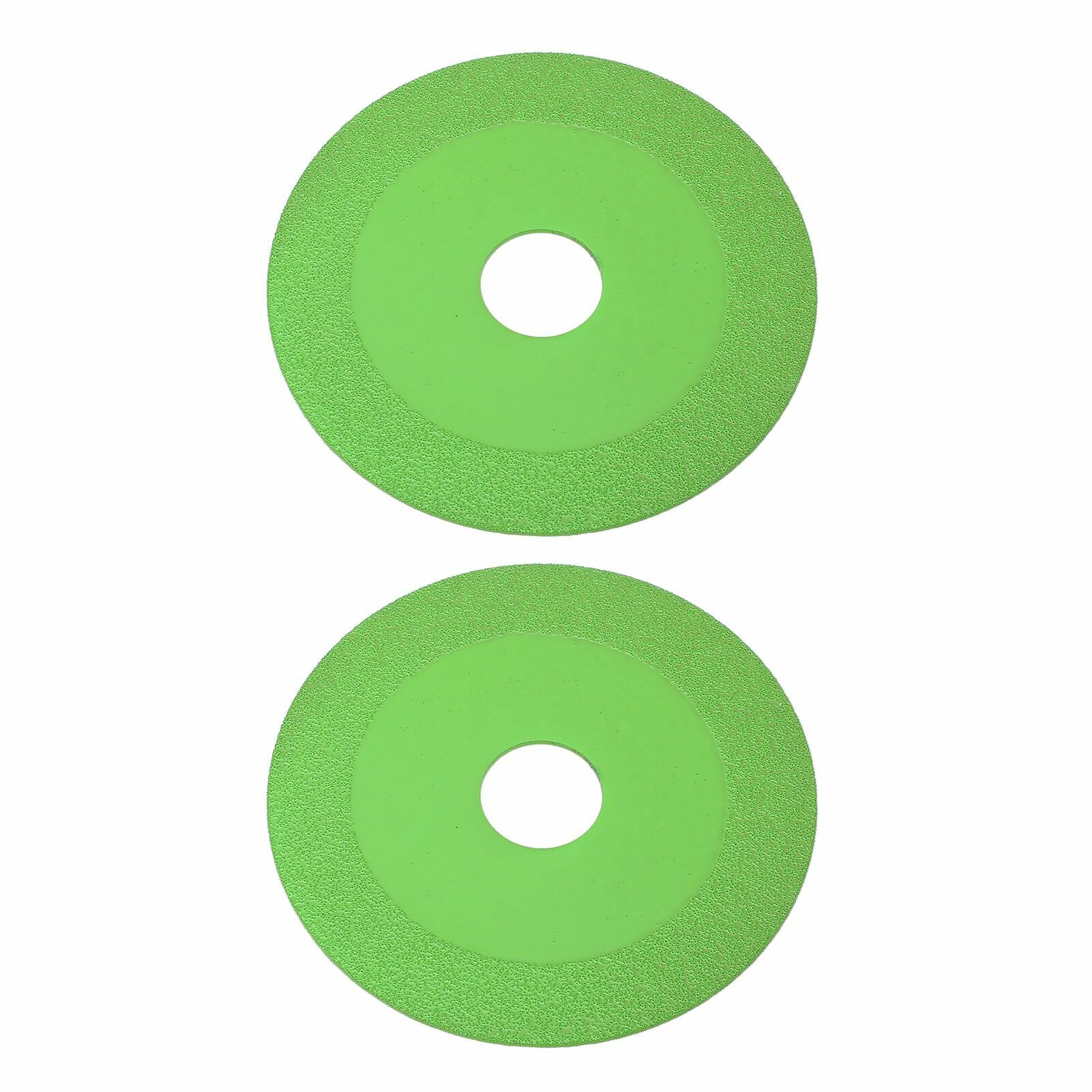 2 алмазных диска для стекла, 100 22 15 1 мм, для плитки, хрусталя, бутылок, зеленый