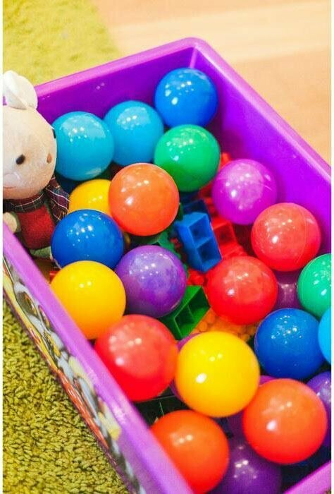 Шарики для сухого бассейна Крошка Я с рисунком, диаметр шара 7,5 см, набор 30 штук (1180348)