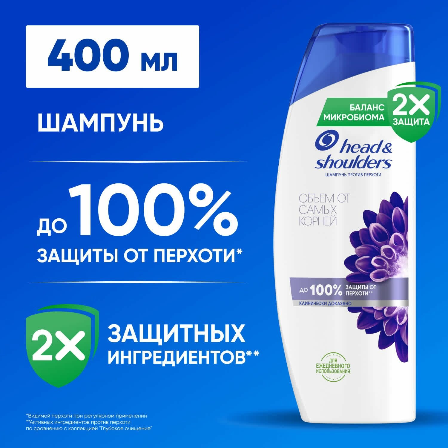 Шампунь Head&Shoulders Объем от корней, 400 мл
