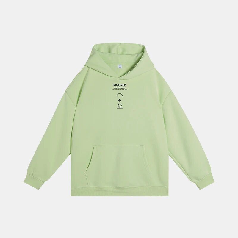 RIGORER Мужской полиэстер свитер с капюшоном Зеленый, XL, Z125310803X122
