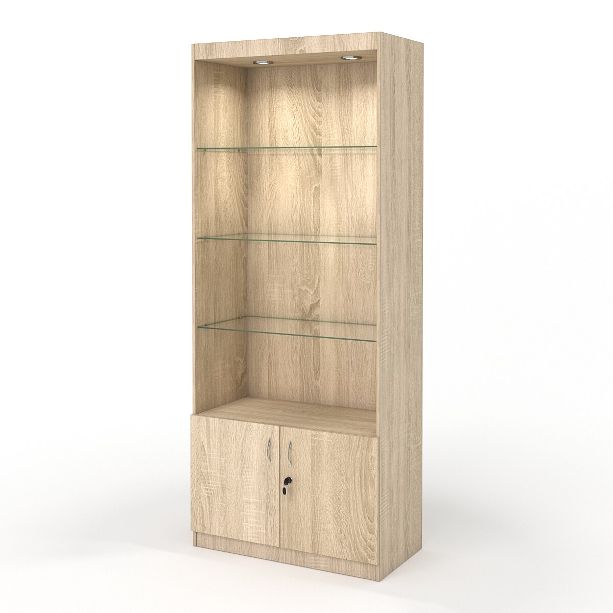 Стеллаж "афродита" №1-4 (задняя стенка - ДВП), Дуб Сонома. Производитель товара - компания Westcom.