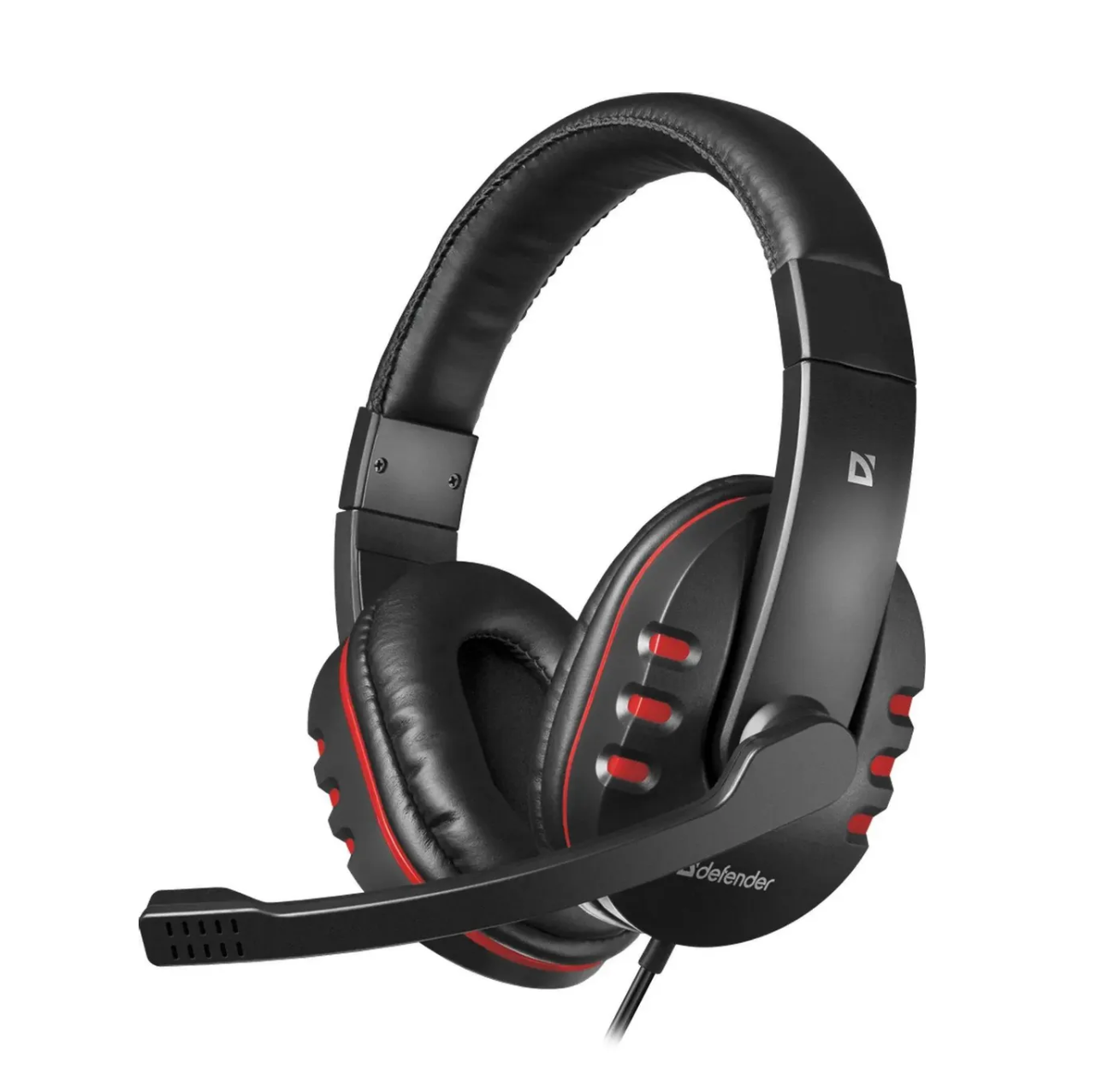 Гарнитура игровая Defender Warhead G-160, черный / красный (64113)