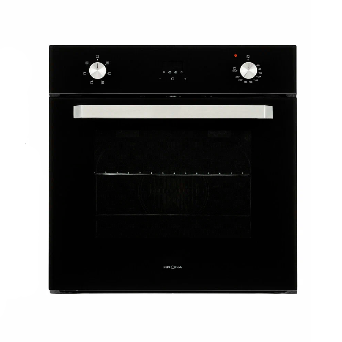 Электрический духовой шкаф Krona ONORE 60 BL G2, 68 л, эмаль, гриль 2120 Вт, черный