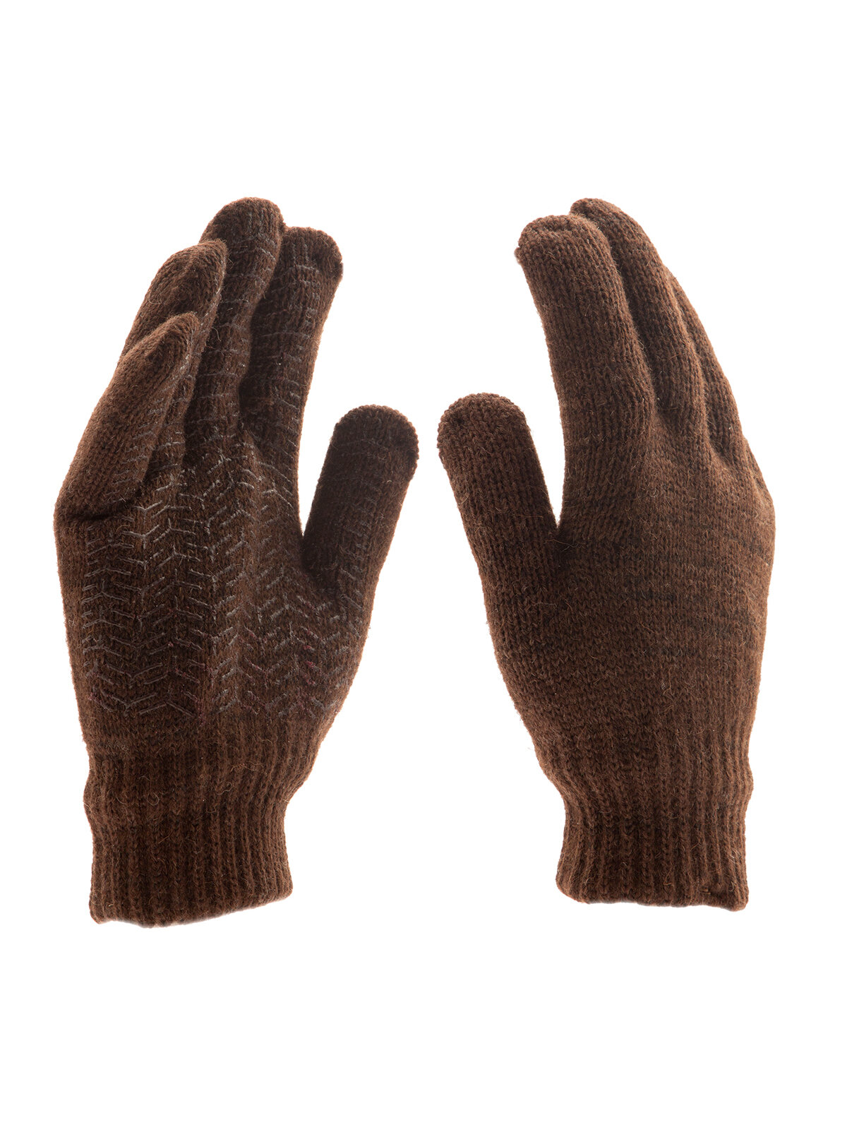 Перчатки трикотажные Сибртех двойные, верблюжья и овечья шерсть, ПВХ покрытие 68635