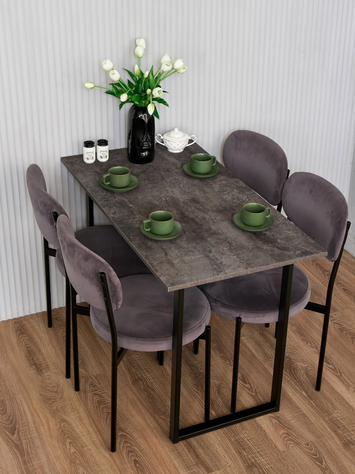 Стол LOFT кухонный/ письменный, 110х60 см, подстолье черное