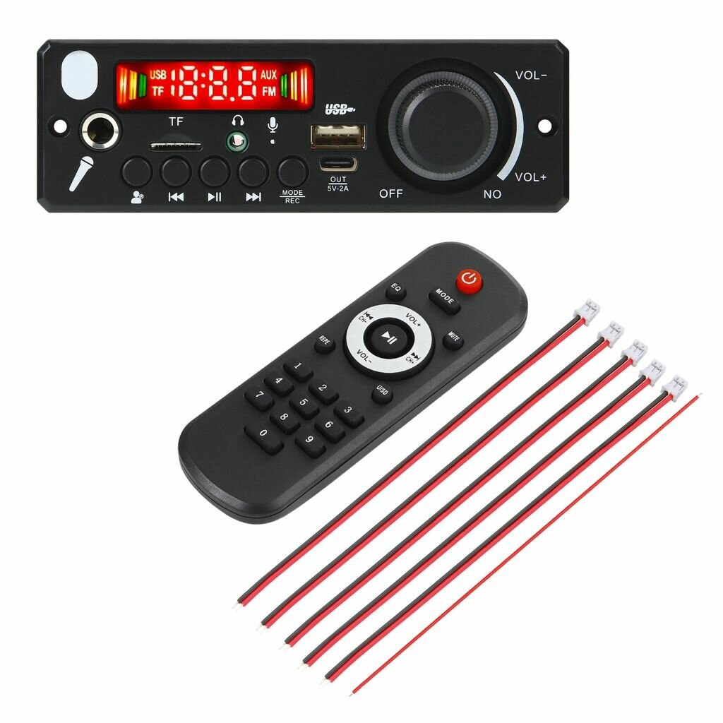 Усилитель 80 Вт, музыкальный плеер, громкая связь, плата беспроводного декодирования, 2x40 радиомодуль Play