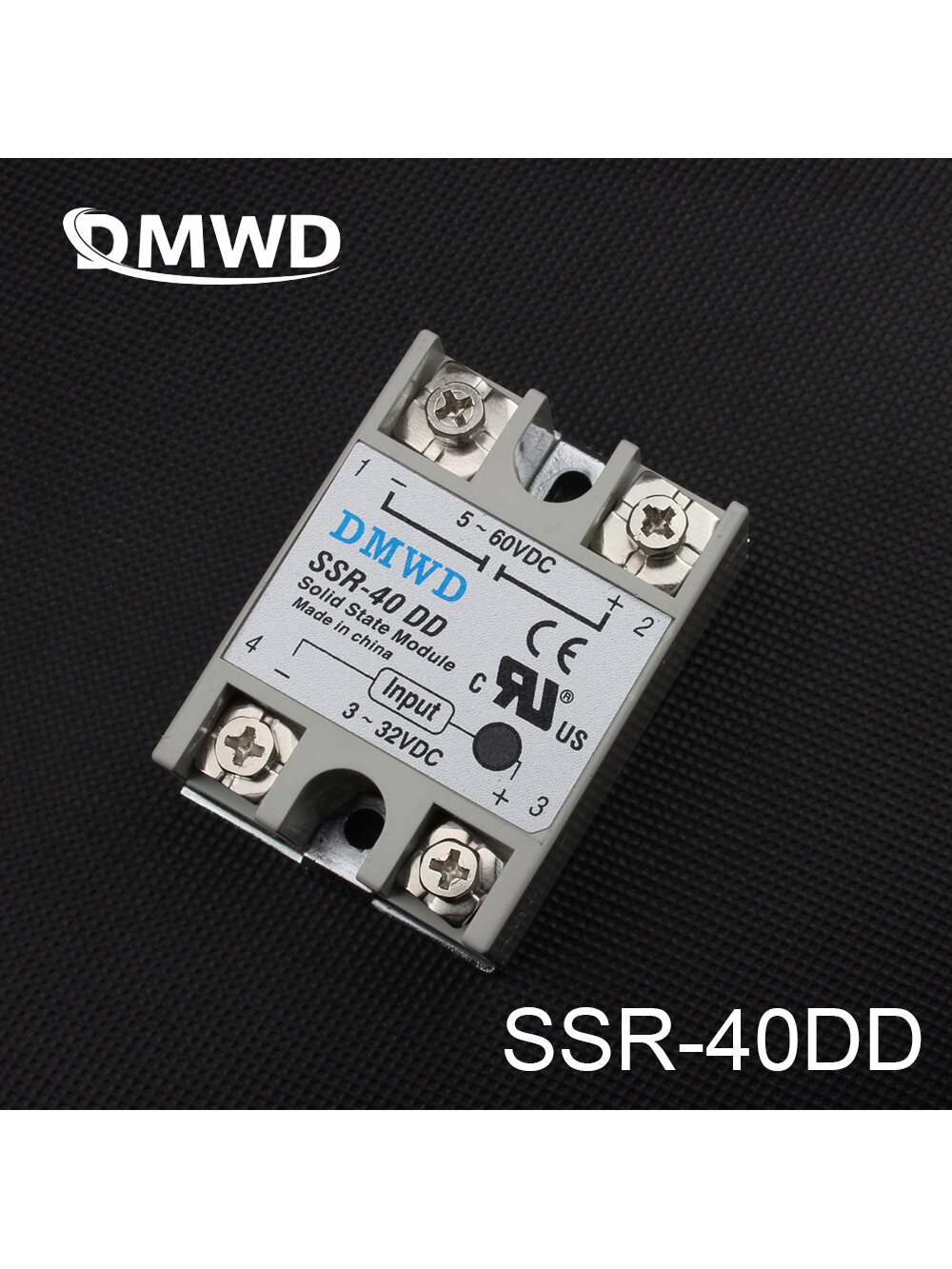 SSR-40DD Твердотельный модуль реле DC-DC Однофазный SSR 40A 3-32V TO 5-60V DC -1 шт.
