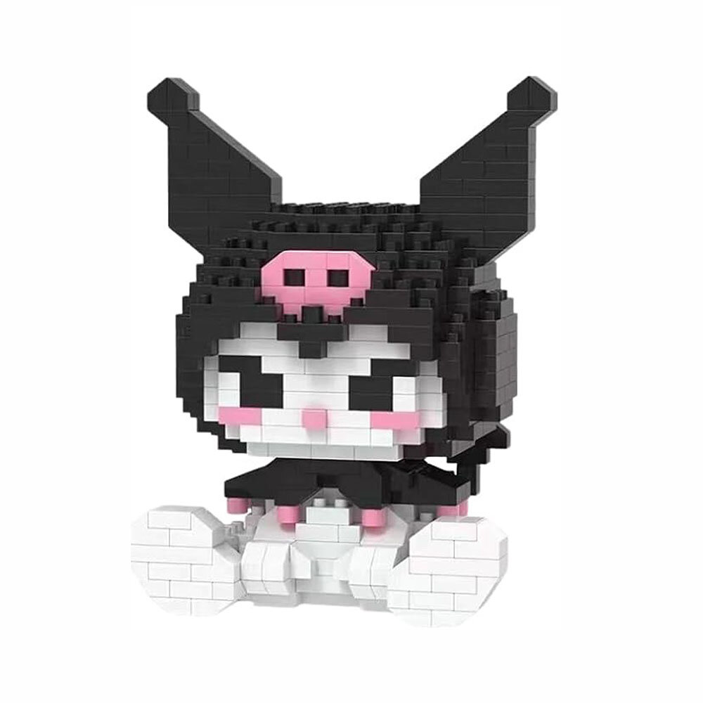 3D Kuromi Mini Милые Строительные Блоки Игрушки Kawaii Аниме Фигурки Пазлы Модель Комплект