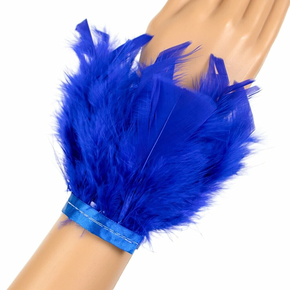 Браслет из перьев LZA FENGJ королевский синий