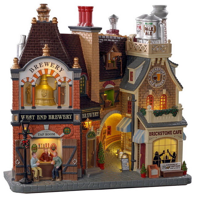 Фасад Ирландская улочка - Паб Эльфа О'Нилла 28 см, подсветка, батарейки, Lemax, 05618-lemax