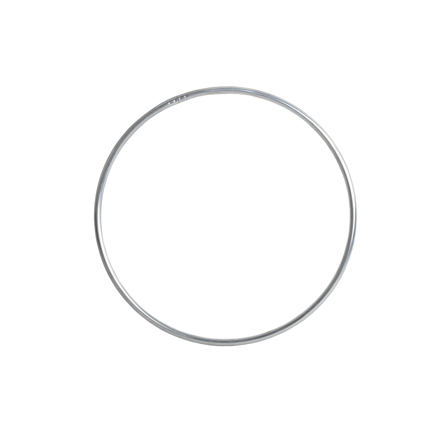 Обруч гимнастический, неокрашенный, алюминиевый, диаметр 54 см, вес 230г