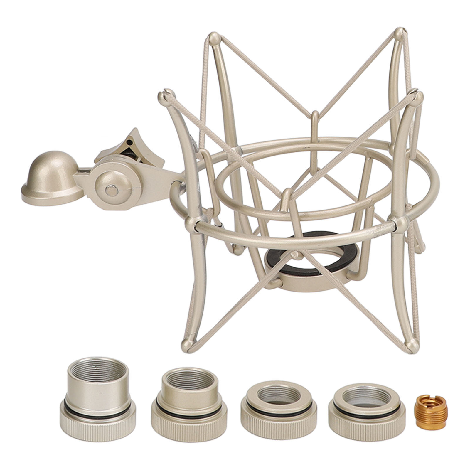 Микрофон шок крепления цинк сплав анти вибрационной студии микрофон микрофон Scopmount Stand Secure поддержки для звукозаписной станции Studio Gold