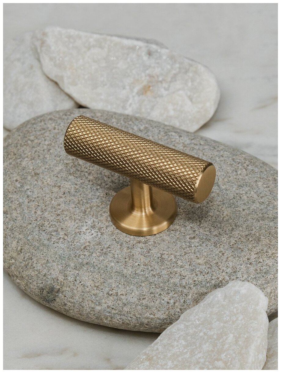 Мебельная фурнитура / Мебельная Ручка / Ручка Для Мебели Т-образная / Ручка кнопка / Длина 70 мм