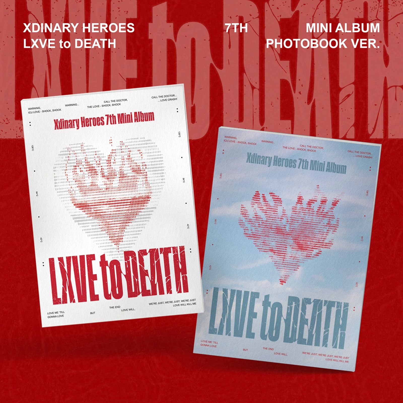 XDINARY HEROES - LXVE TO DEATH 7-й мини-альбом PHOTOBOOK 2 версия набора