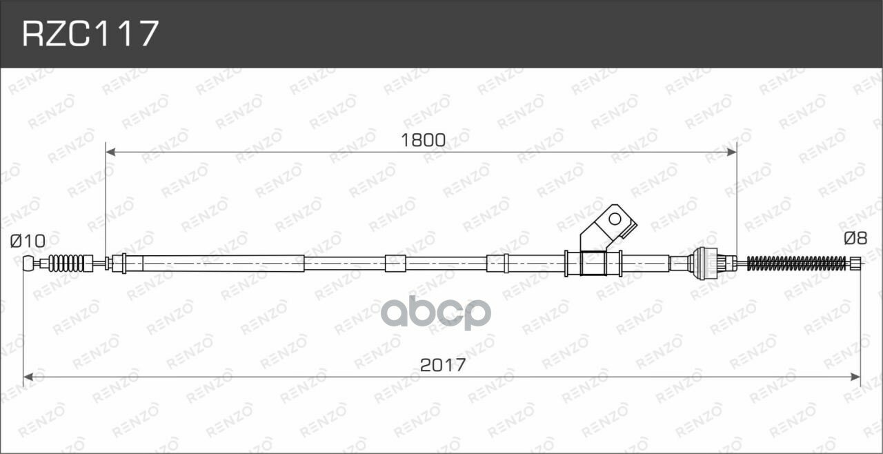 Тросы стояночного тормоза RZC117 RENZO арт. RZC117