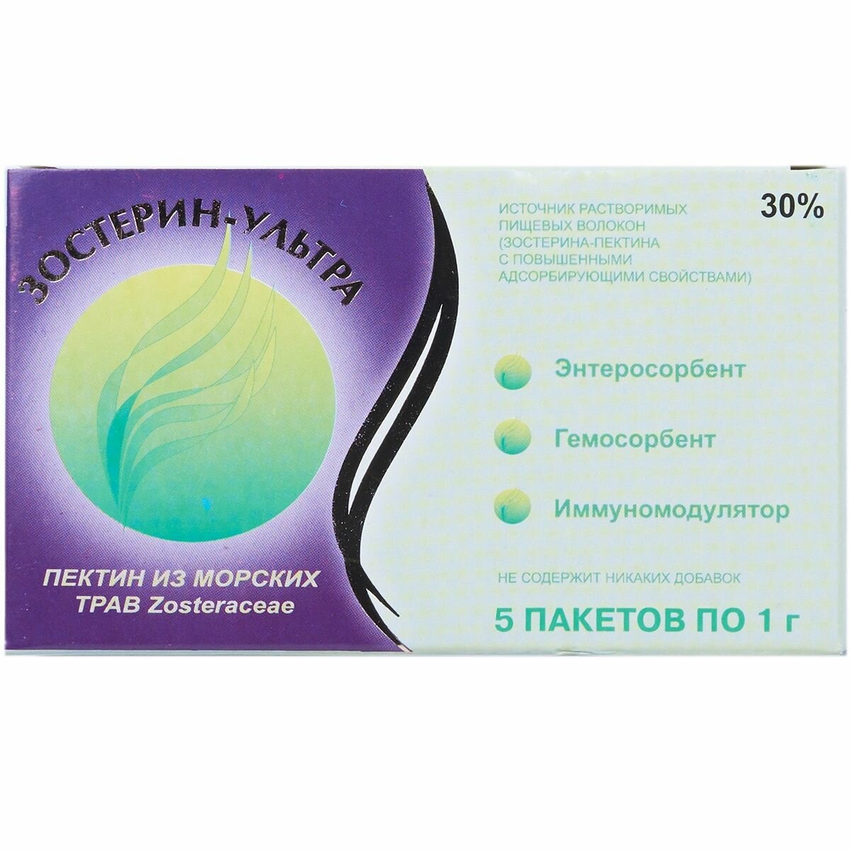 Зостерин Ультра 30% пор, 1 г, 5 шт, 1 уп.