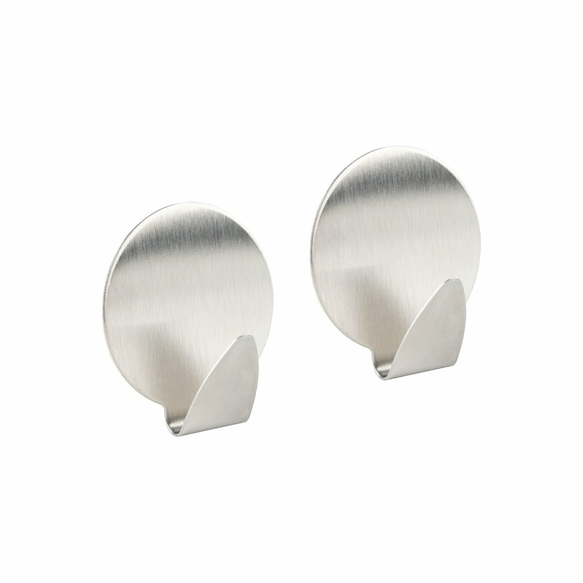 Набор крючков на самоклеящейся основе Круг , 2 шт (нерж) (105888)