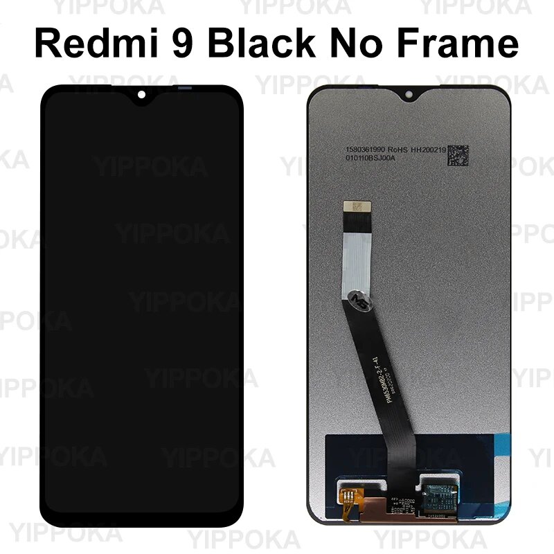 ЖК-дисплей 6,53 дюйма для Xiaomi Redmi 9 M2006C3MG, ЖК-дисплей с сенсорным экраном и дигитайзером для Redmi 9A 9C, ЖК-дисплей в сборе для замены дисплея M2004J19G 9 Black No Frame