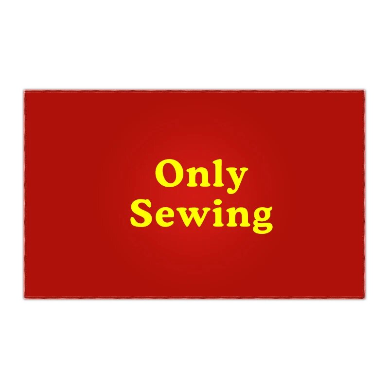 Летающий подвесной логотип из полиэстера Красный, 90 х 150 см, only sewing