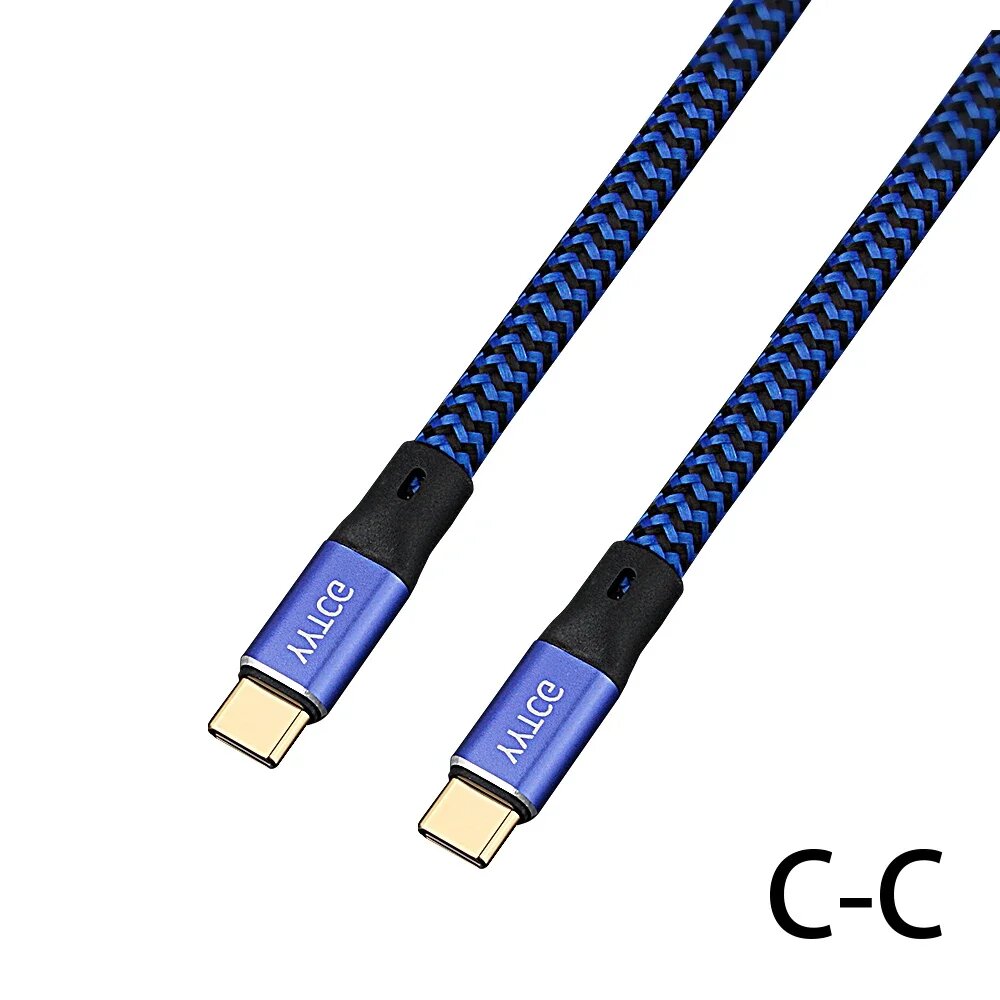 YYTCG Hi-Fi USB-кабель DAC A-B Alpha 6N OCC USB C to C, 0.5M