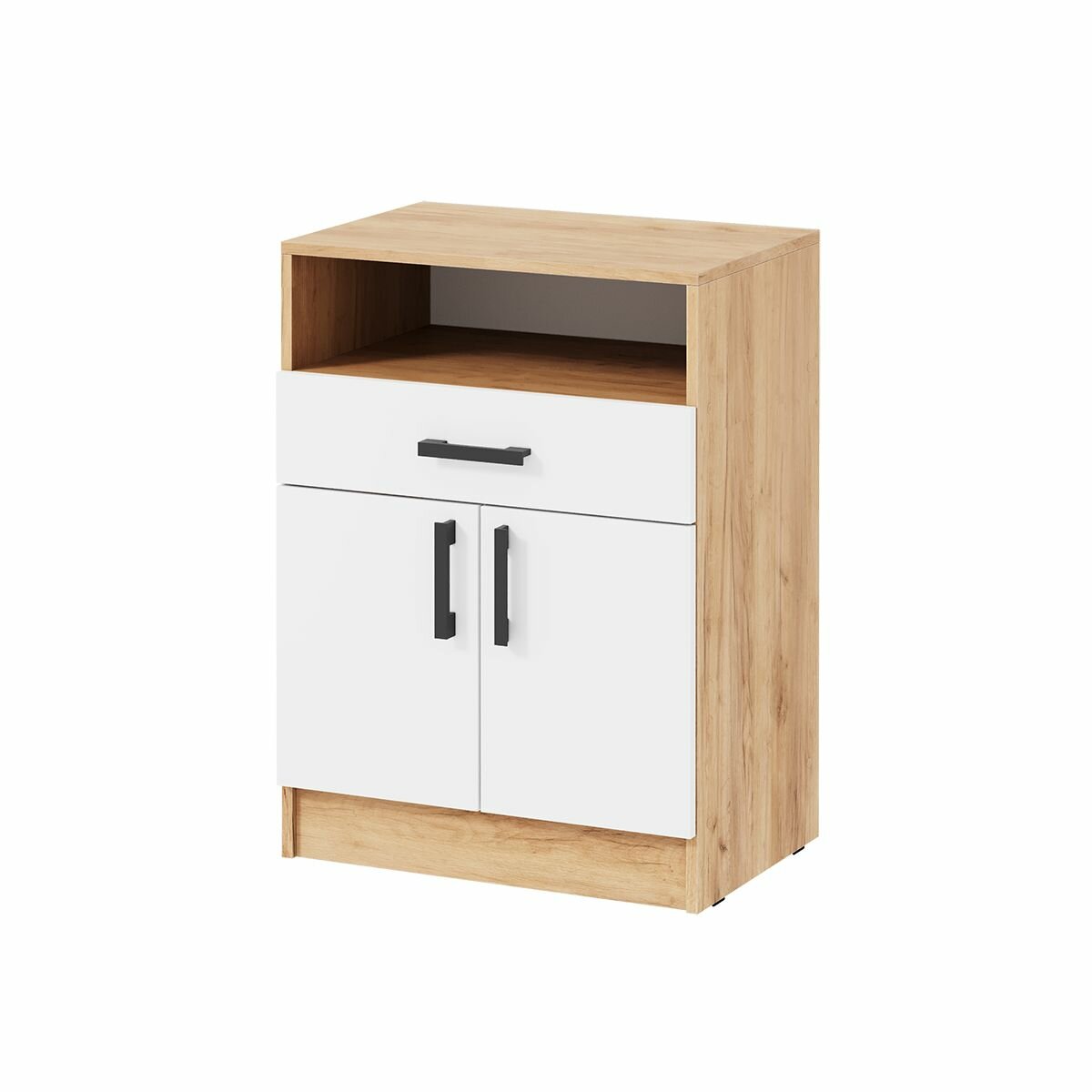 Тумба для обуви в прихожую Вега ТБ-1 дуб крафт золотой/белый (Интерьер-Центр)