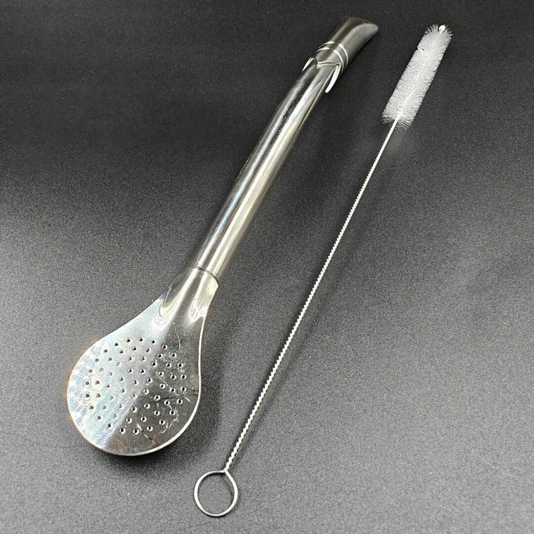 Бомбилья для мате с ёршиком, неразборная