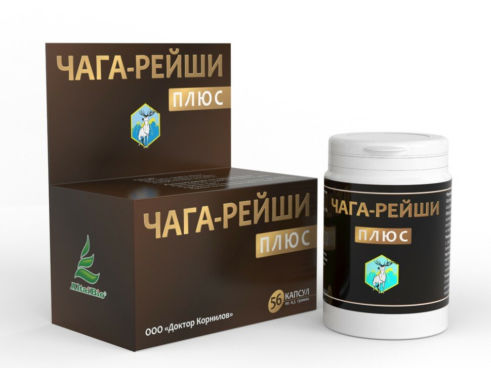 Чага-Рейши Плюс 56 капсул Доктор Корнилов