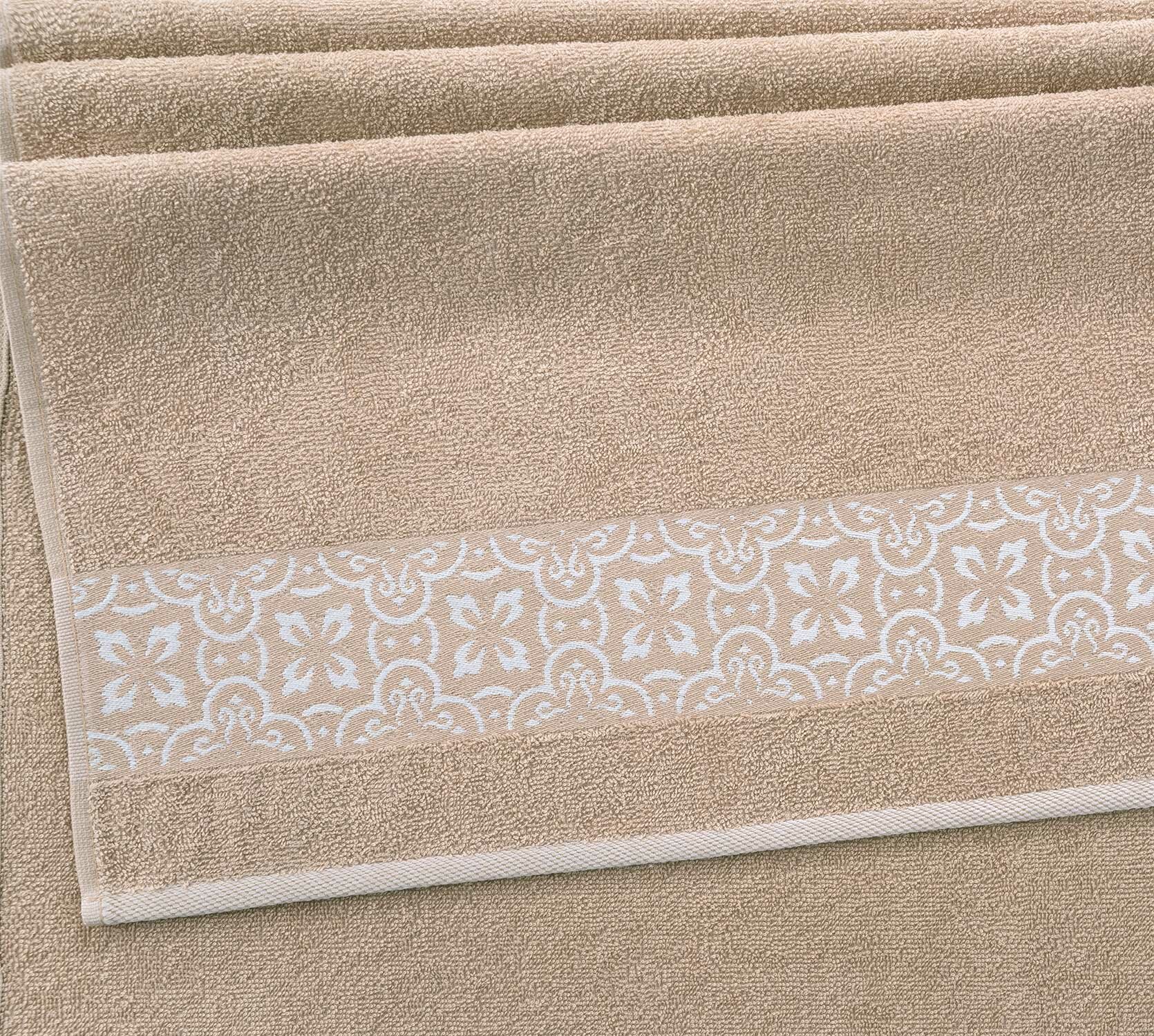 Полотенце махровое для рук и лица 50x80, Мозаика какао