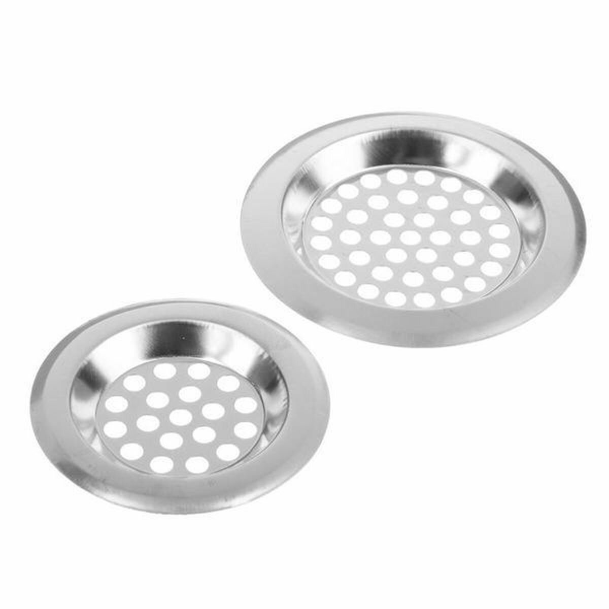 Набор решеток для раковины 2шт 6см и 8см (нержавеющая сталь)