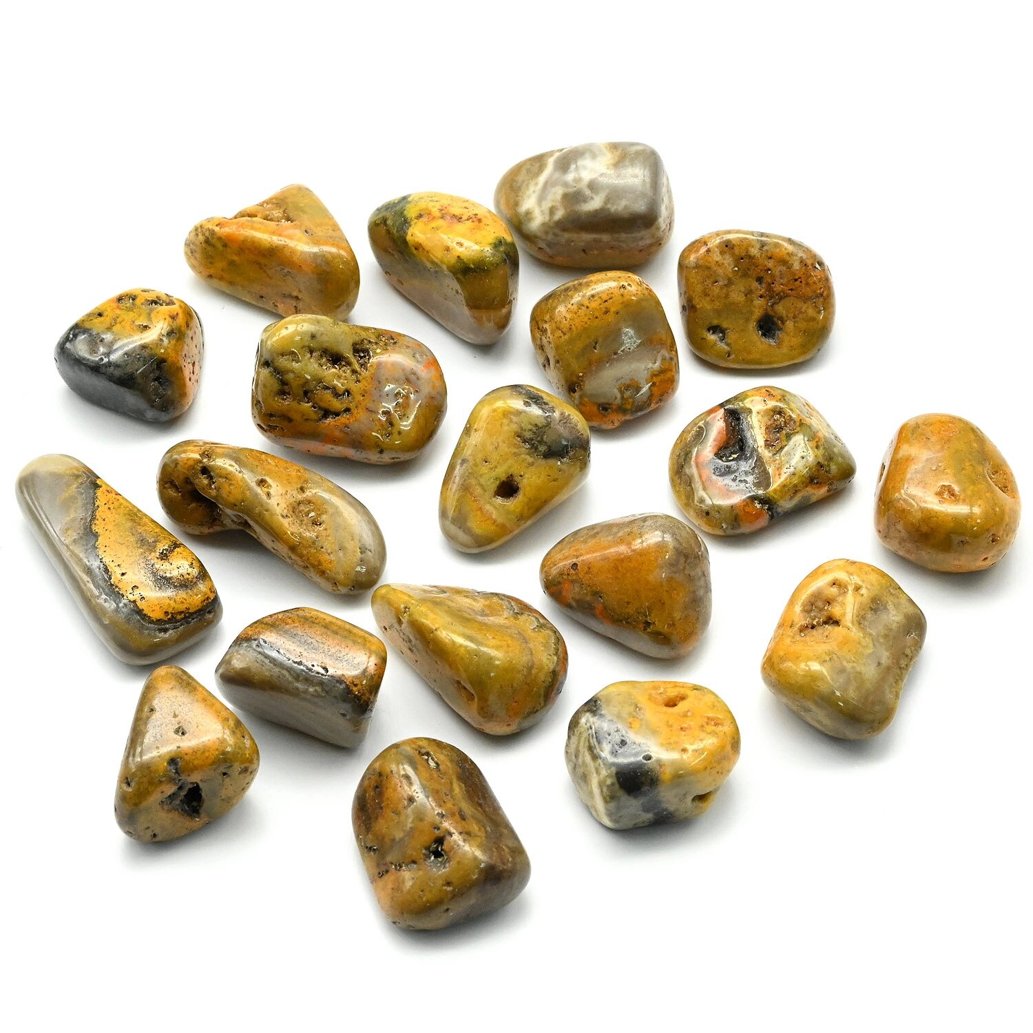 Минерал яшма шмелиная галтовка 16*12*12мм, 3-4гр.(Т) .