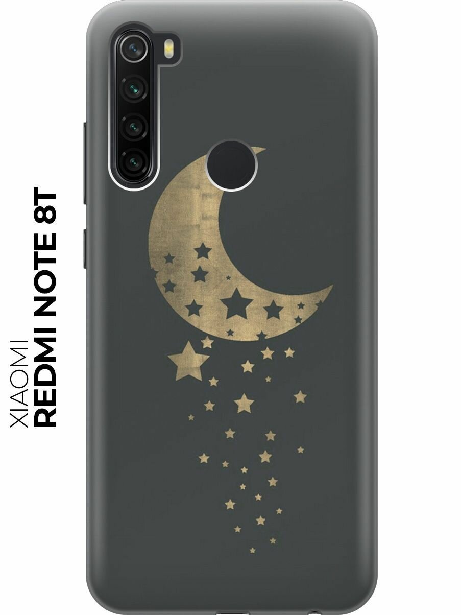 Силиконовый чехол Месяц и звезды на Xiaomi Redmi Note 8T / Сяоми Редми Ноут 8Т