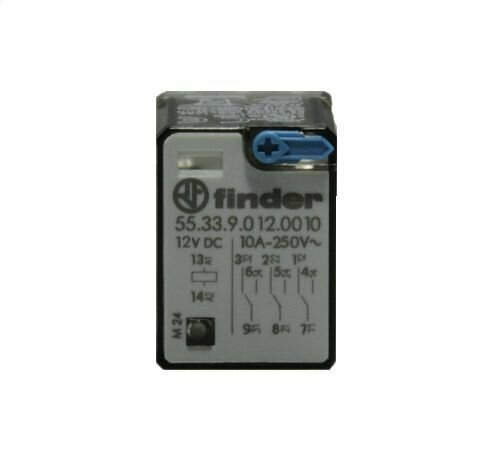 Реле Finder 55.33.9.012.0010 10А 12B DC 3 группы